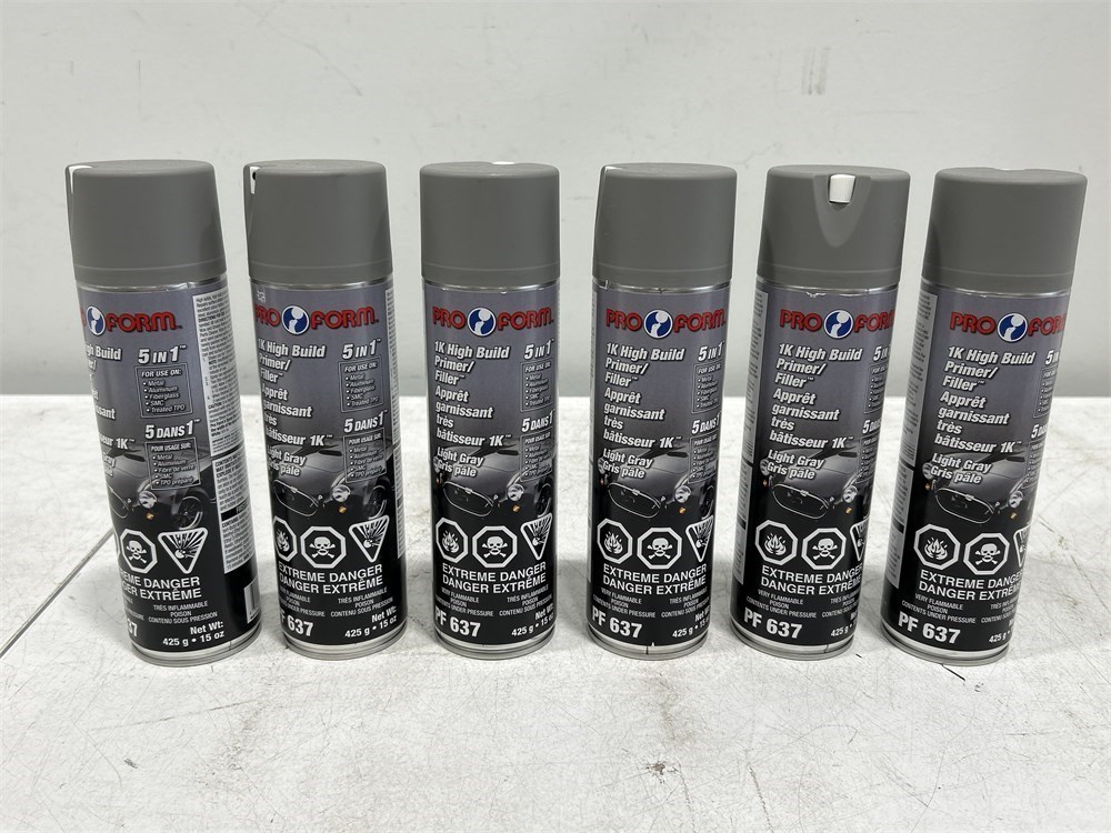 Urban Auctions - 6 NEW CANS PRO FORM PRIMER / FILLER - 425G / EA