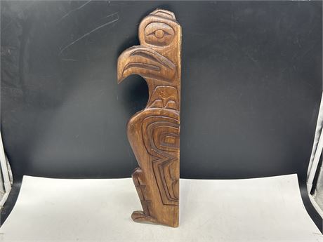 Urban Auctions - FIRST NATIONS WESTCOAST CARVED PLAQUE W/SIGNATURE (20 ...