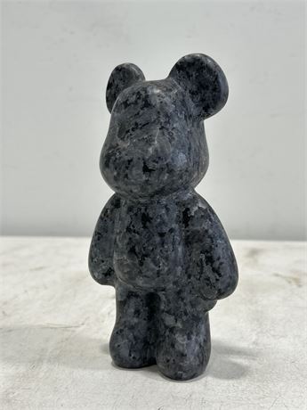 Urban Auctions - 8” SOLID MARBLE BEARBRICK STYLE FIGURE
