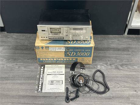 Urban Auctions - MARANTZ SD 3000 STEREO CASSETTE DECK W/ ORIGINAL BOX ...