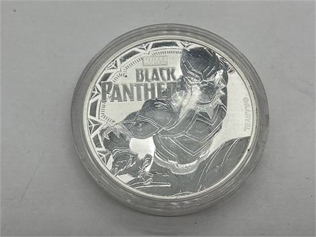 Urban Auctions - 1 OZ 999 FINE SILVER BLACK PANTHER COIN