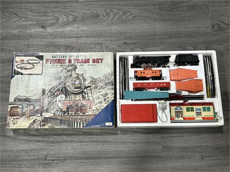 Urban Auctions - BATTERY OPERATED FIGURE 8 TRAIN SET HO - JAPAN - NIB