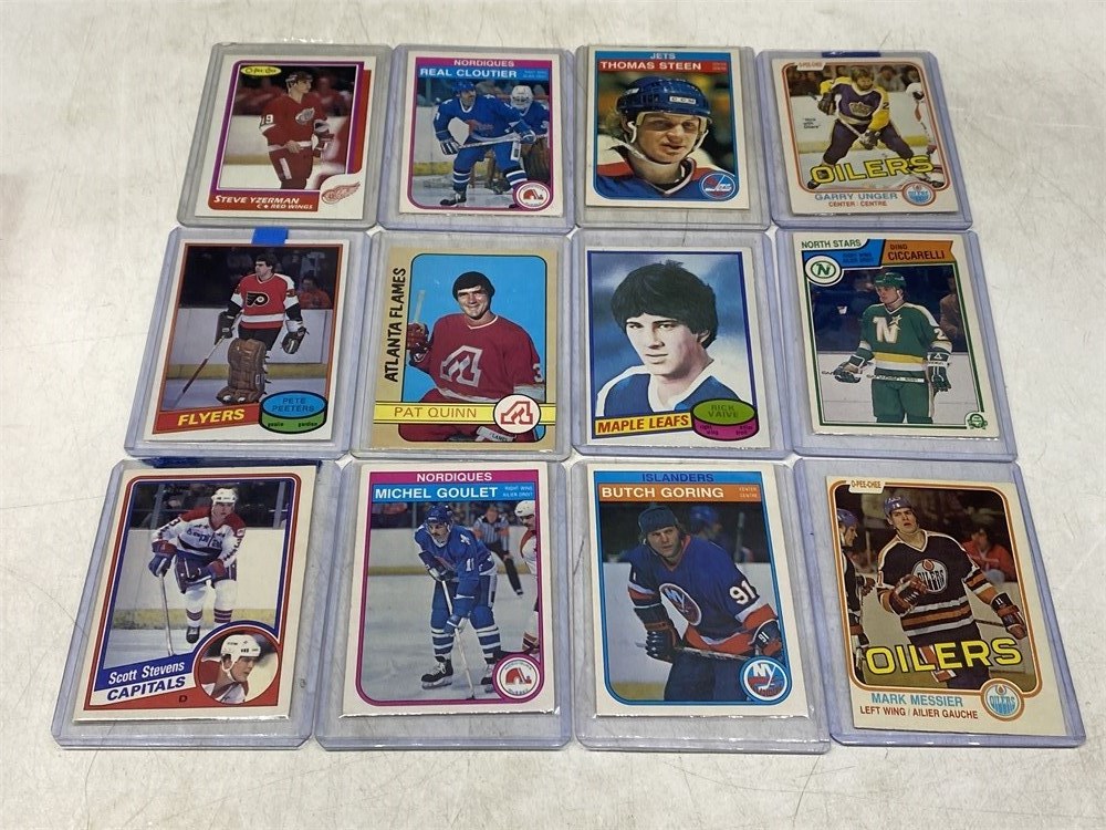 Urban Auctions - 12 VINTAGE NHL STARS CARDS - MARK MESSIER, STEVE ...