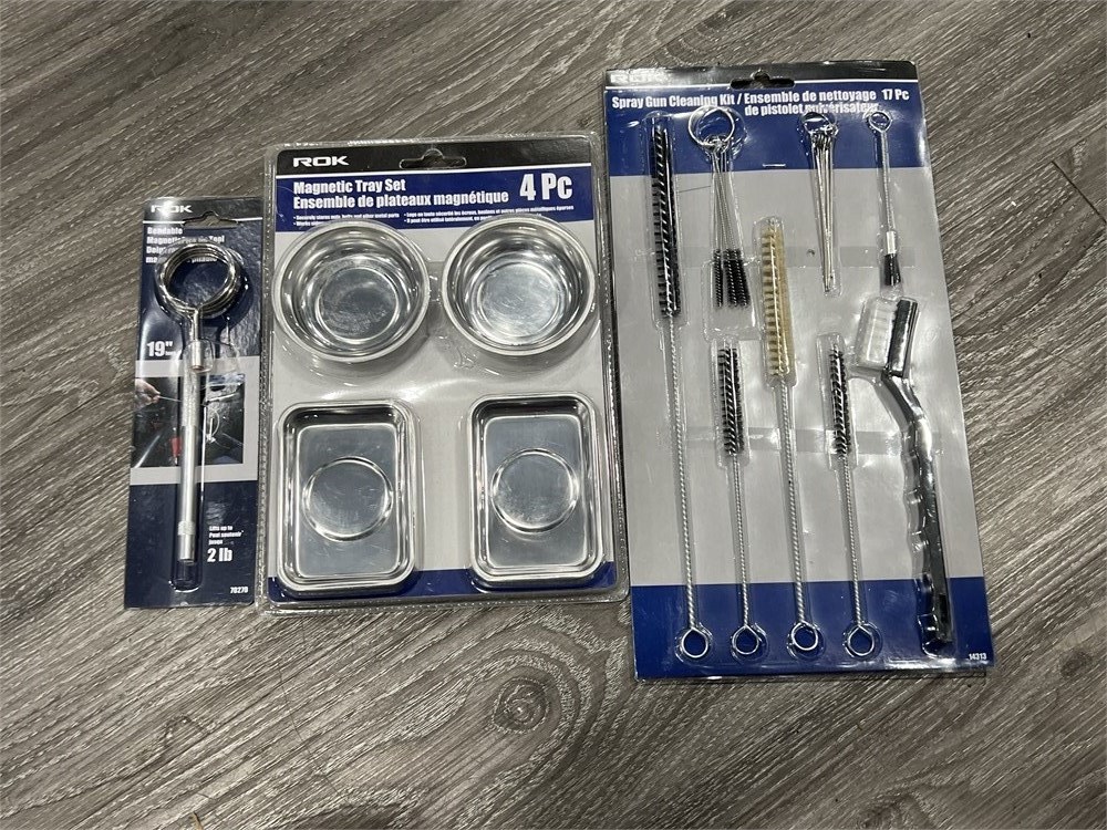 Urban Auctions - (NEW) ROK SPRAY GUN CLEANING KIT, MAGNETIC PICKUP TOOL ...