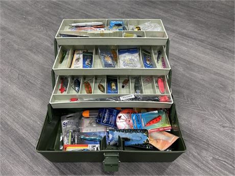 Urban Auctions - NEW TACKLE BOX FULL OF NEW TACKLE
