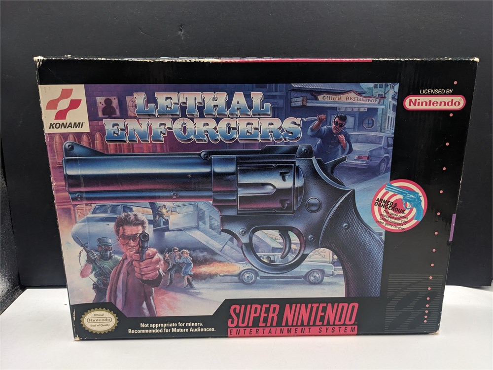 Urban Auctions - LETHAL ENFORCERS WITH GUN - VERY GOOD CONDITION - SNES