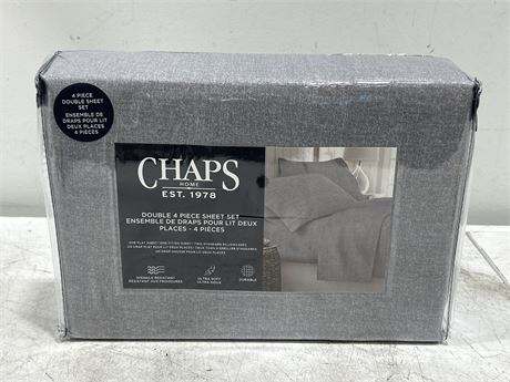Urban Auctions - (NEW) CHAPS 4PC DOUBLE SHEET SET