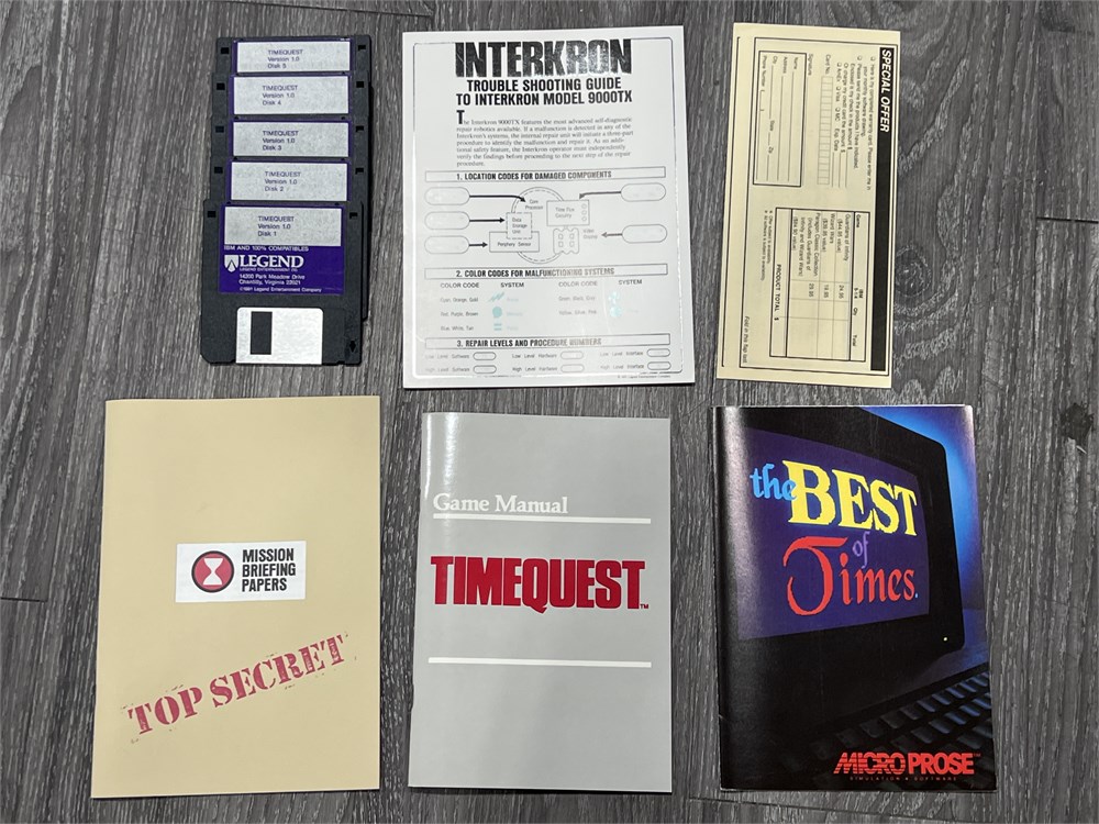 Urban Auctions - TIMEQUEST - RETRO IBM PC GAME