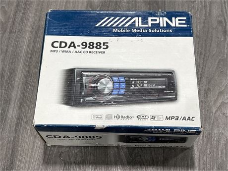 Urban Auctions - ALPINE CDA-9885 MP3 / WMA/ AAC CD RECEIVER - WORKING ...