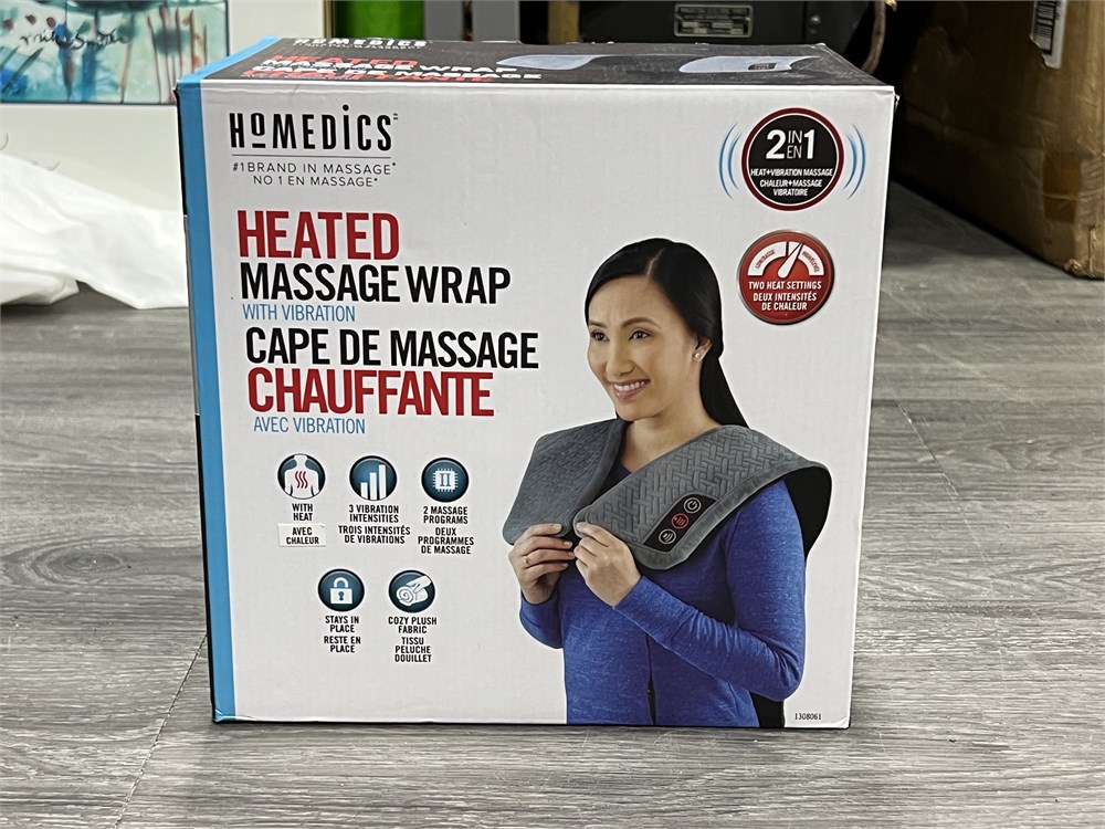 Urban Auctions - HOMEDICS HEATED MASSAGE WRAP - NEVER USED