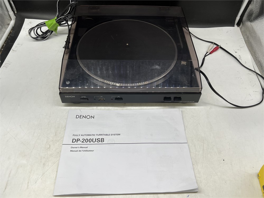 Urban Auctions - DENON FULLY AUTOMATIC TURNTABLE SYSTEM (DP-200USB ...