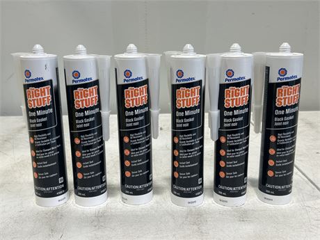 Urban Auctions - 6 NEW PERMATEX THE RIGHT STUFF - 300ML EACH