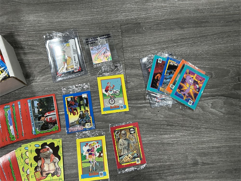 Urban Auctions - LOT OF VINTAGE COLLECTABLE CARTOON/GAME CARDS