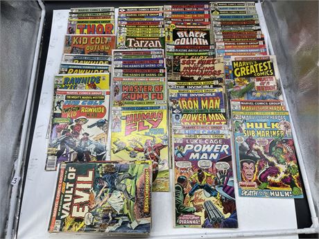 Urban Auctions - LARGE LOT OF 70s MARVEL COMICS