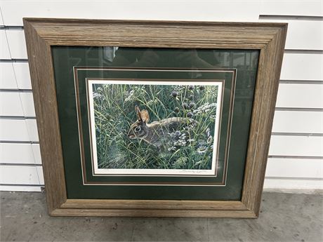Urban Auctions - SIGNED AWAKENING MEADOW - COTTONTAIL - JOHN SEEREY ...