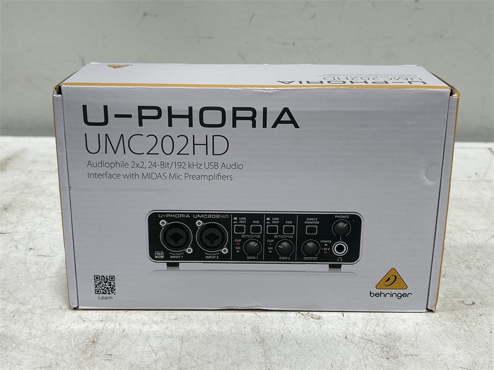 Urban Auctions - BEHRINGER U-PHORIA UMC202HD IN BOX