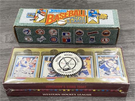 Urban Auctions - WHL OFFICIAL FACTORY SET CARDS & DONRUSS BASEBALL CARD ...