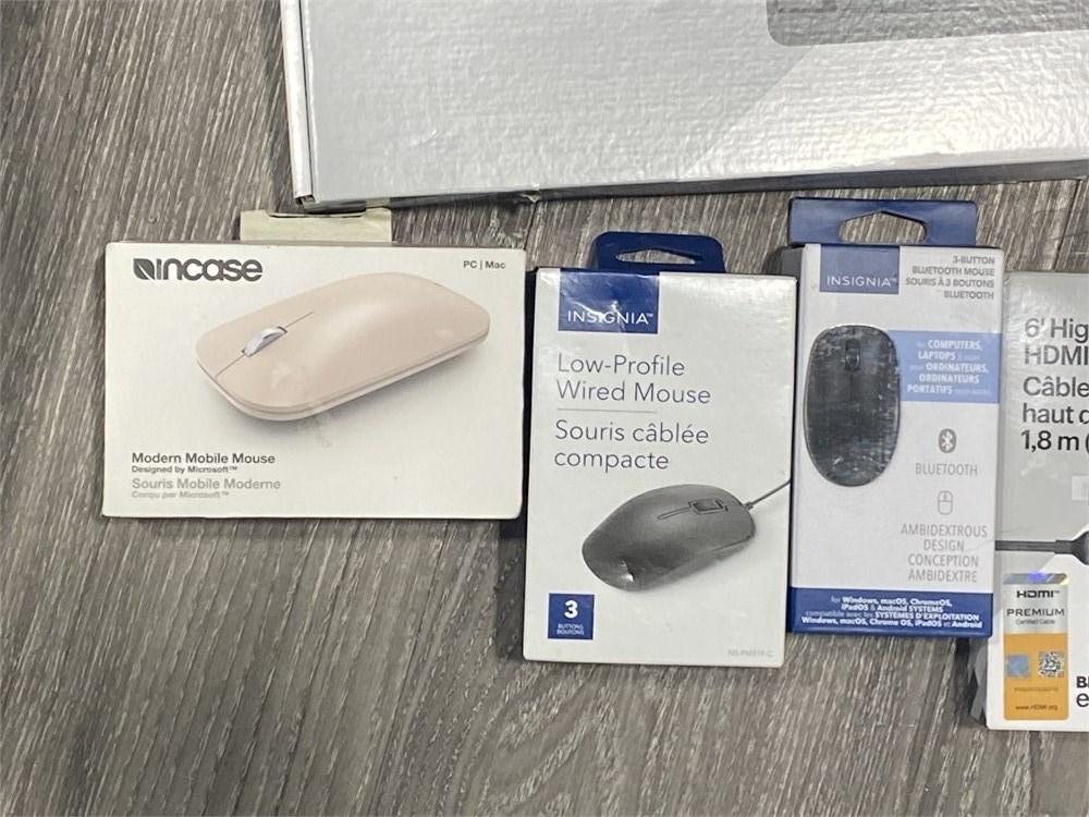 Urban Auctions - LOT OF MICE + KEYBOARD, HDMI CABLE