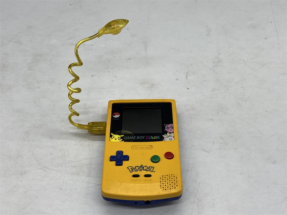 Urban Auctions - POKEMON GAMEBOY COLOR PIKACHU SPECIAL EDITION CONSOLE ...