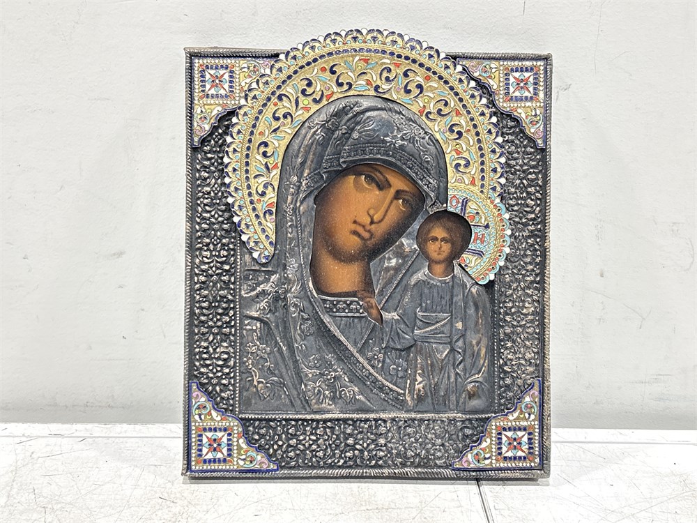 Urban Auctions - ANTIQUE LARGE RUSSIAN ICON (10”x12”)