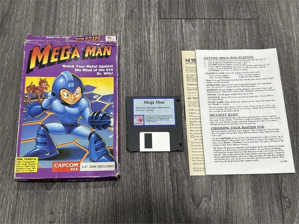 Urban Auctions - VINTAGE MEGA MAN PC GAME COMPLETE W/BOX
