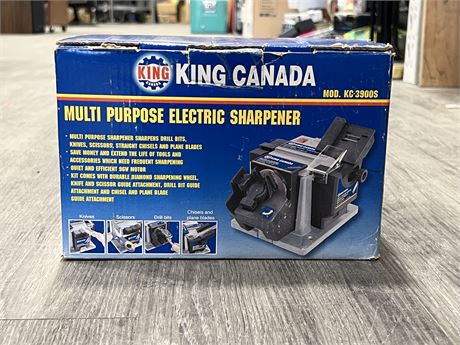 Urban Auctions - KING CANADA MULTI PURPOSE ELECTRIC SHARPENER - OPEN BOX