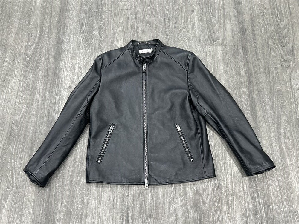 Urban Auctions - COACH LEATHER RACER JACKET - SIZE 52